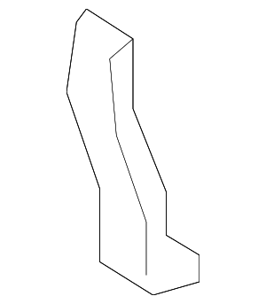 86636-A7210 - Impact Bar Lower Bracket - 2014-2016 Kia Forte Koup ...