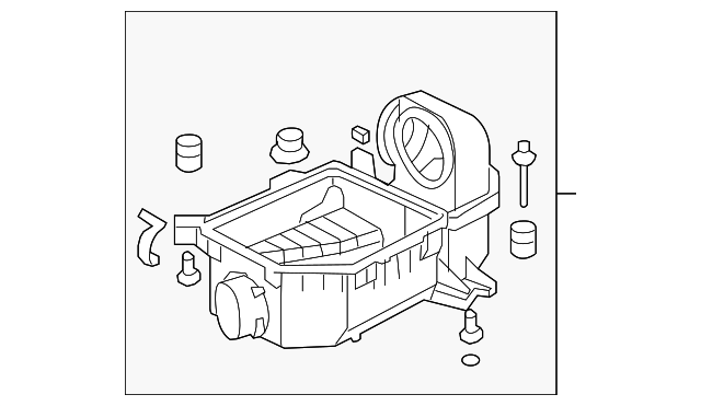 17202-RNA-A00 - Air Cleaner Body 2006-2011 Honda Civic | Honda Parts Online