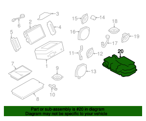 LR035187 - Speaker - 2013-2020 Land-Rover | LandRoverLakeBluff