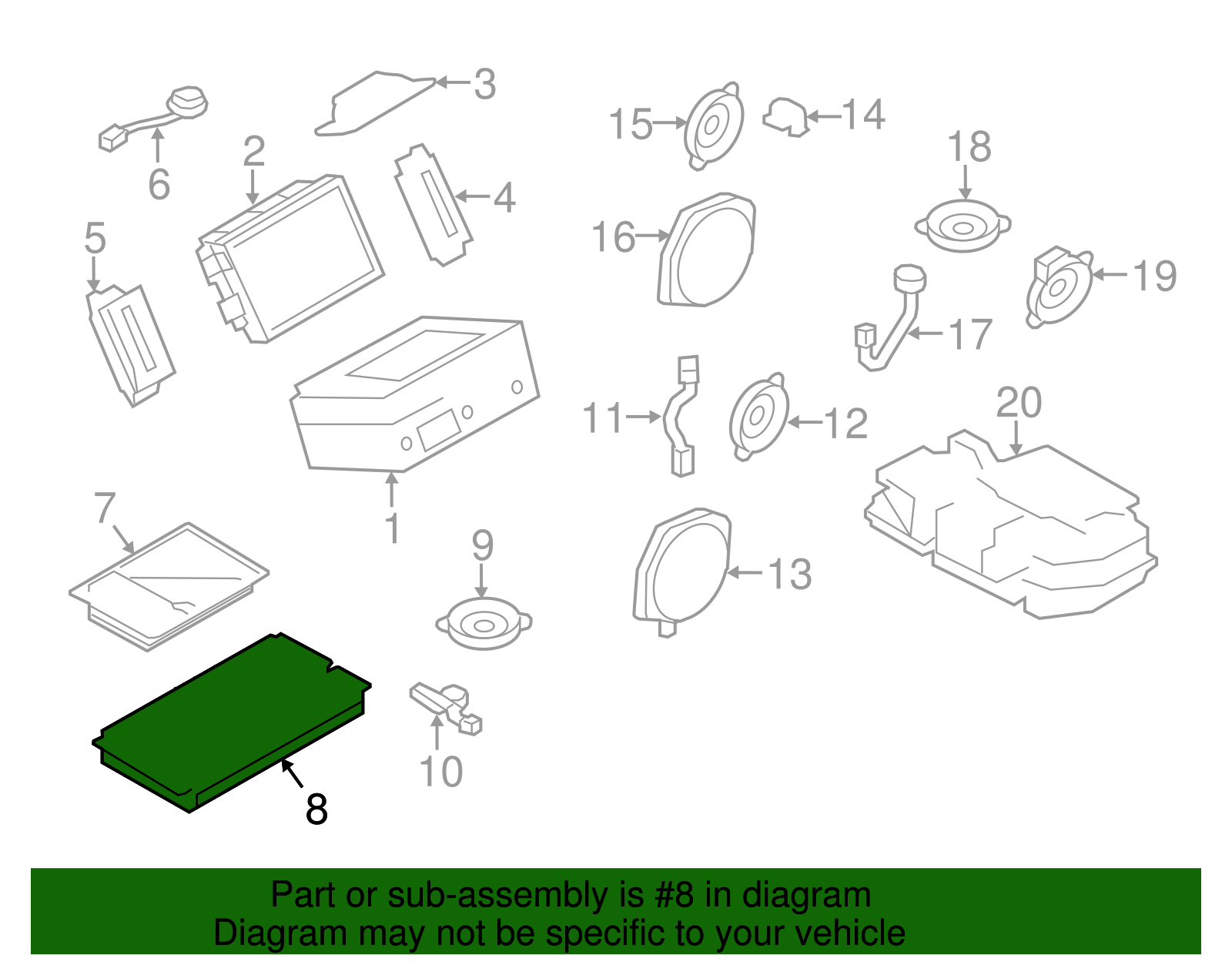 2014-2016 Land Range Rover Sport 2500 Watt Audio Amplifier | Land Rover ...
