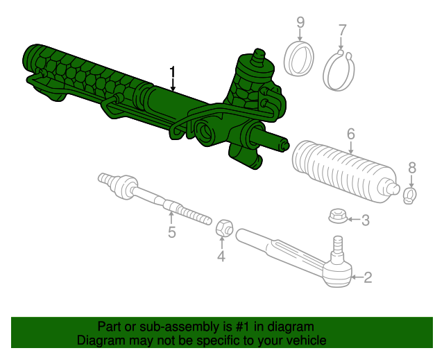 997-347-011-08 - Rack and Pinion Assembly 2005-2013 Porsche ...