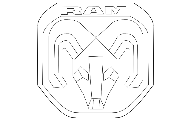 2019-2022 Ram Tailgate Emblem 68276327AA | TascaParts.com