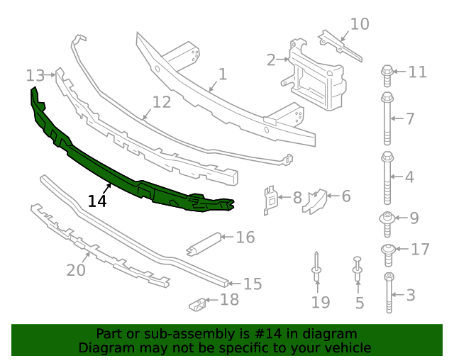 Genuine BMW 51-11-7-422-217 | Upper Absorber | FREE Shipping on Most ...