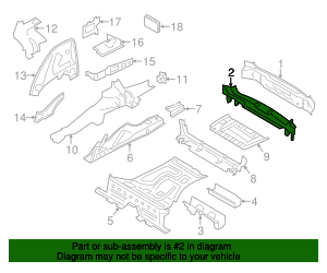 41117267218 - 2011-2017 BMW X3 Inner Panel (41-11-7-267-218) | BMW of ...