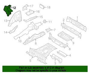 Genuine BMW 41-00-7-283-847 | Reinforcement | FREE Shipping on Most ...