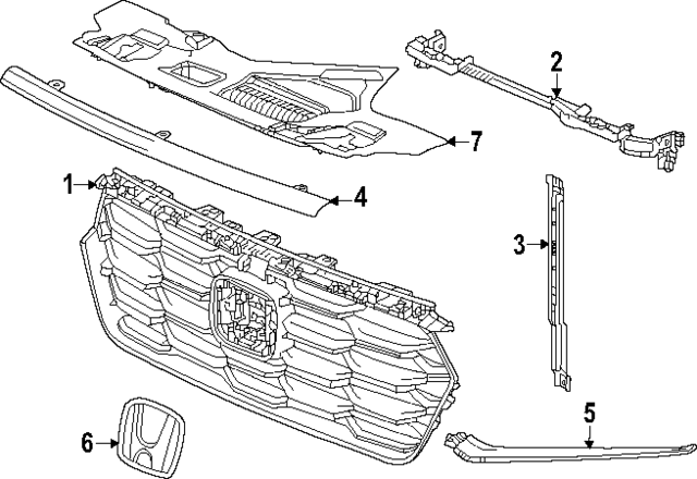2023-2024 Honda Pilot Upper Trim 71201-T90-A00 | OEM Parts Online