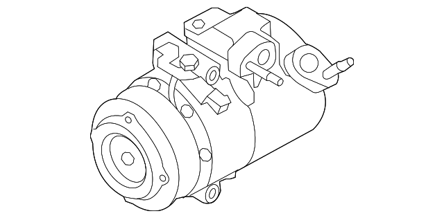 Genuine OEM Ford Part - Compressor Assembly DB5Z-19703-A | Genuine OEM ...