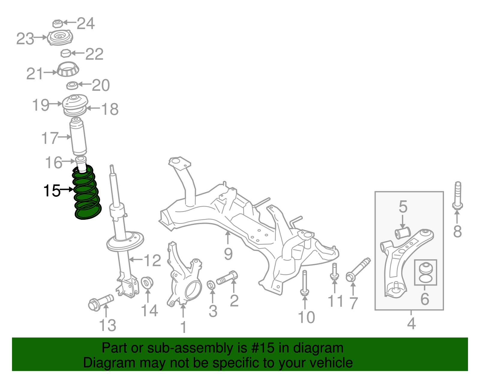 2007-2013 Suzuki SX4 | 2007-2013 Suzuki SX4 - Coil Spring | 41111-80J60 ...
