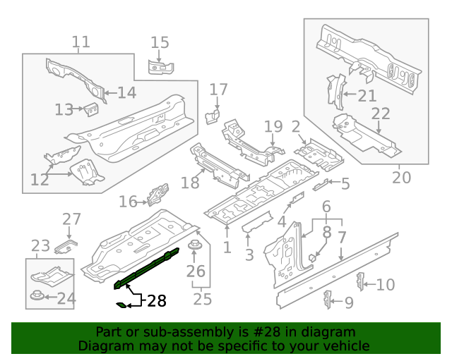 8W7-804-647-A - Side Shield 2018-2023 Audi | Audi OEM Parts