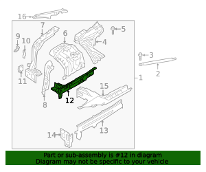 2020-2022 Genesis G90 Member Assembly Front Side Otr Left-hand 64631 ...