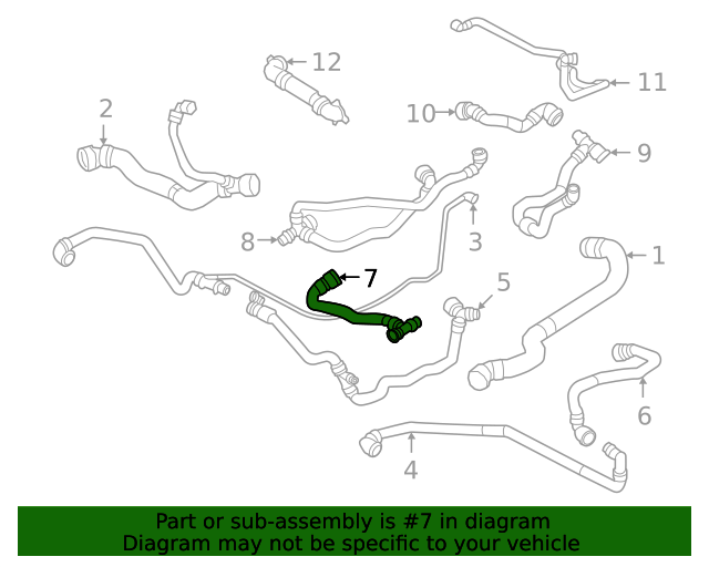 Genuine BMW 17-12-9-894-782 | Connector Hose | FREE Shipping on Most ...