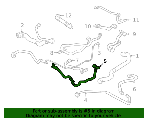 Genuine BMW 17-12-8-743-673 | Radiator Hose | FREE Shipping on Most ...