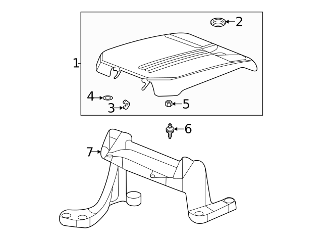 2019-2022 Cadillac Upper Intake Manifold Bracket 55506139 | TascaParts.com