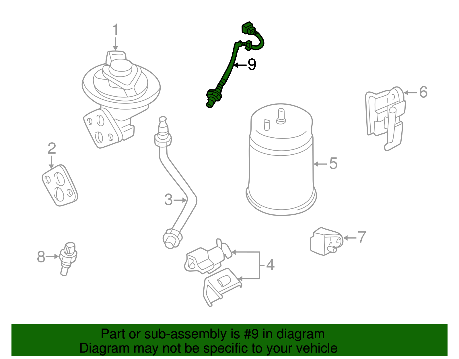 KL47-18-861B - Oxygen Sensor 1995-1996 Mazda Millenia | Florida Mazda Parts