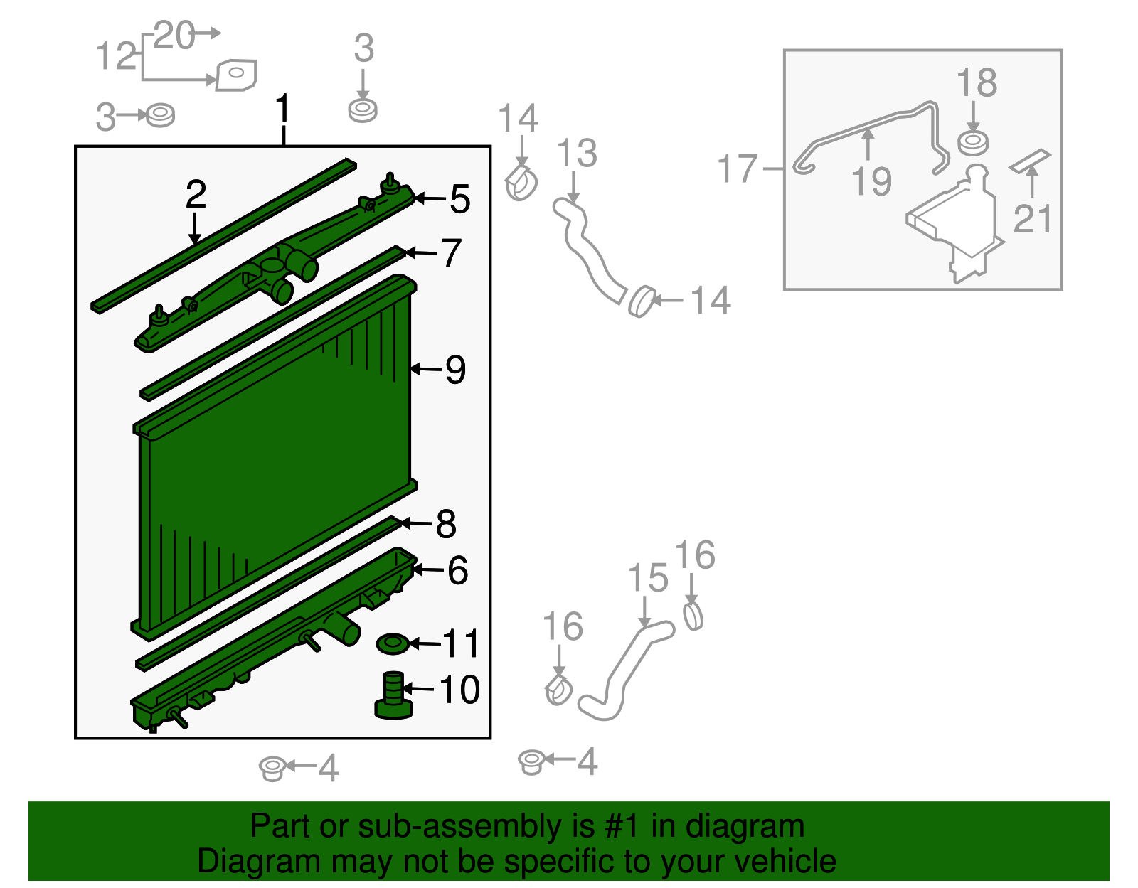 2009-2014 Nissan Cube Value Advantage™ Radiator Assembly B1D10-1FD0JNW ...
