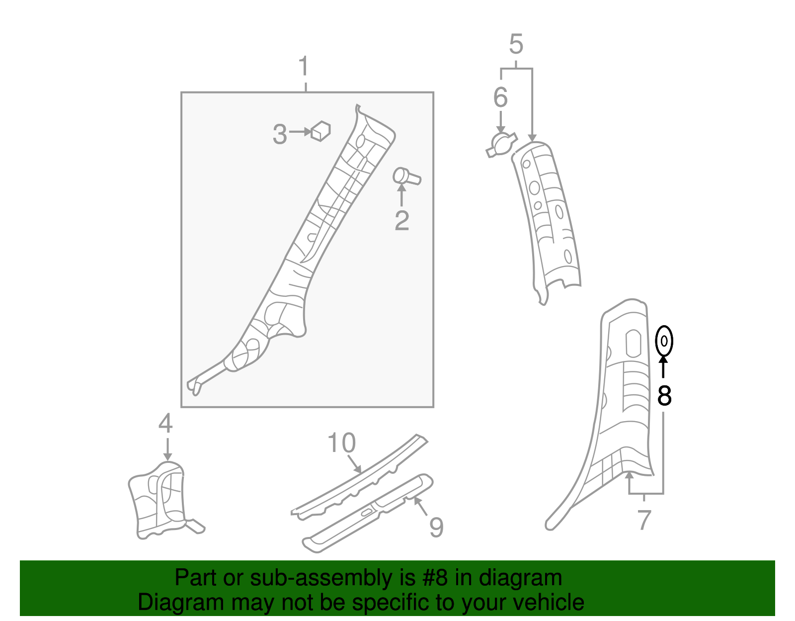 93580-4D301KS - Window Switch 2006-2012 Kia Sedona | Kia.Parts Store