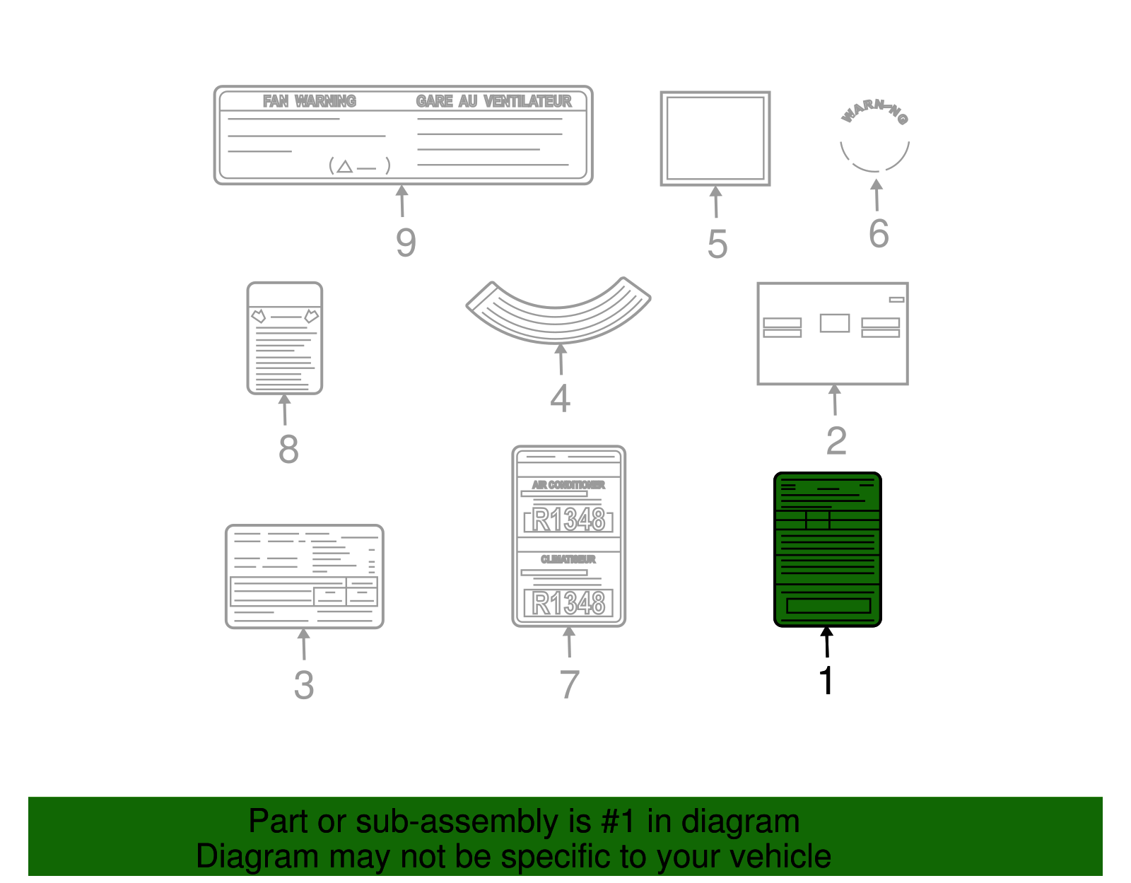 GN3E-69-036A - Emission Label 2005 Mazda 6 | Florida Mazda Parts