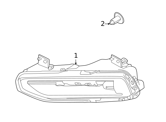 2020-2023 Nissan Fog Lamp Assembly 26150-8996C | OEM Parts Online