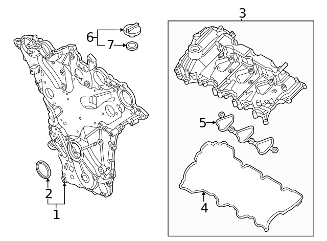 2022 Kia Carnival Valve Cover 22410-3N300 | TascaParts.com