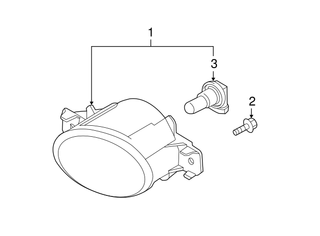 26150-9B91D - Fog Lamp Assembly 2004-2019 Nissan | Nissan Parts ...