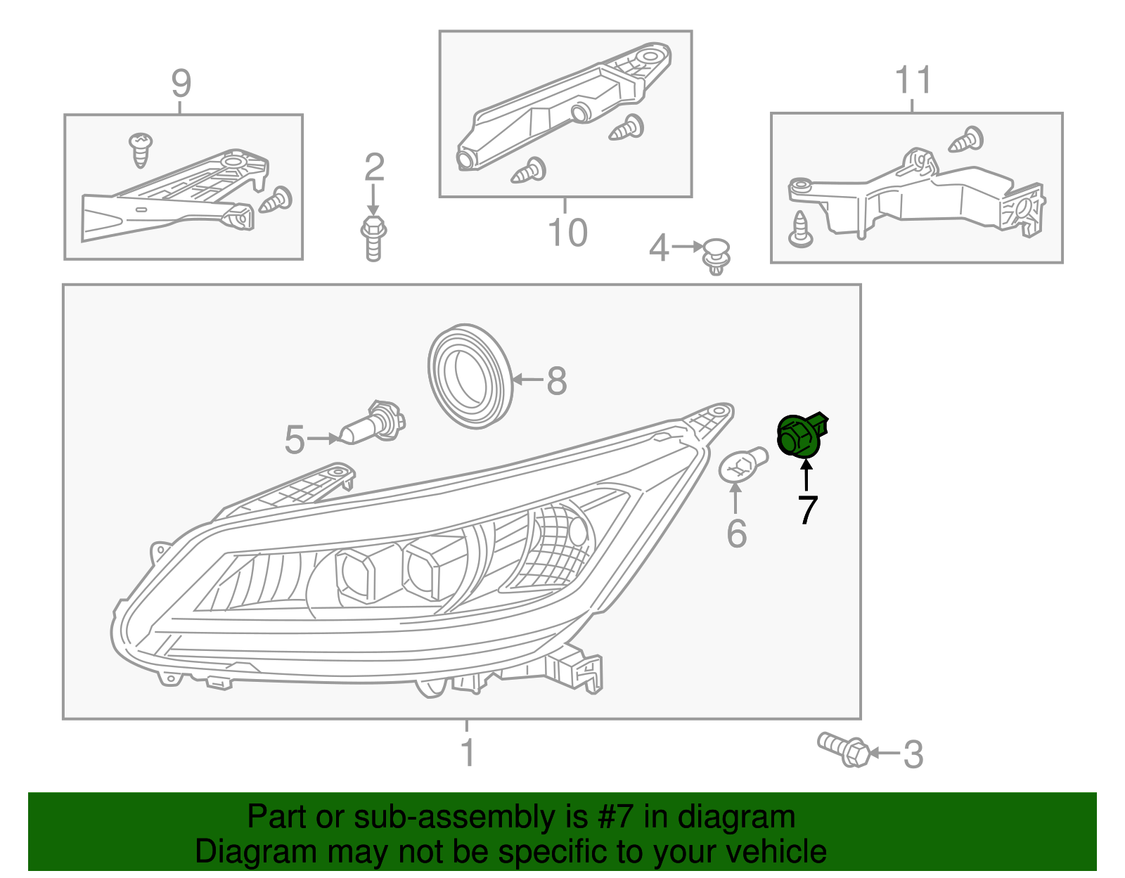 33302-T2A-A01 - 2013-2017 Honda Accord - Socket (S25W) (Amber ...