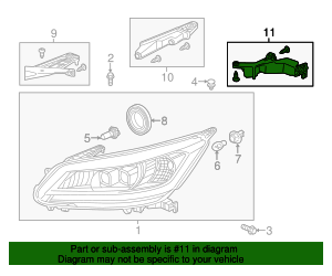 2013-2015 Honda Accord Headlight Bracket 06150-T2A-A21 | OEM Parts Online