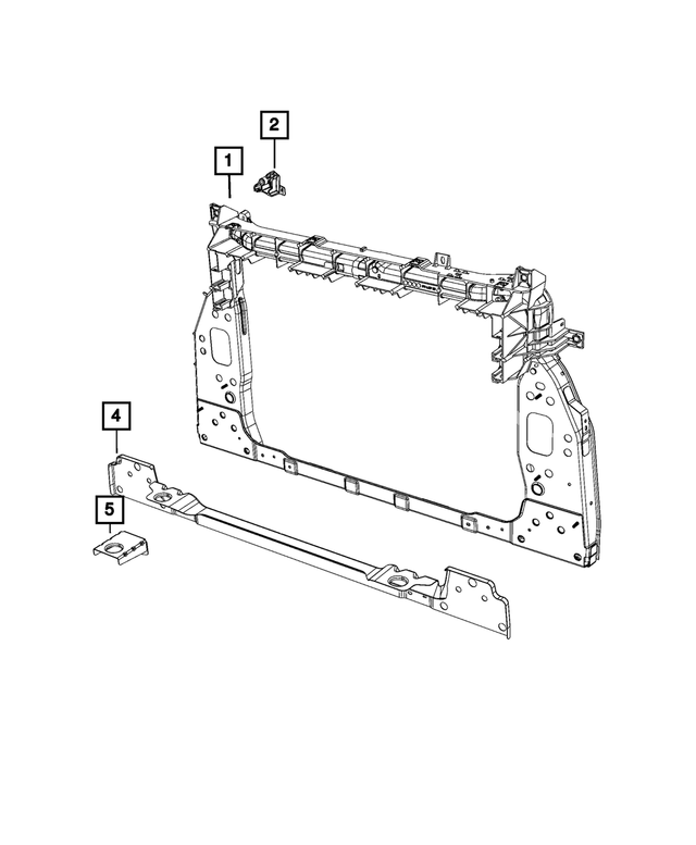 2015-2021 Jeep Renegade Radiator Support Bracket 68247201AA | QuirkParts