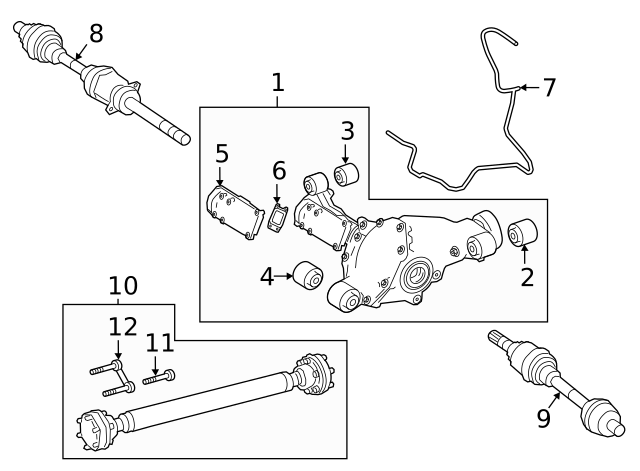 463-906-44-02 - Differential Lock Motor 2019-2023 Mercedes-Benz ...
