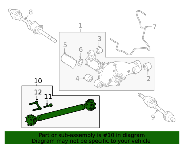 463-410-04-00 - Drive Shaft Assembly 2019-2023 Mercedes-Benz | Mercedes ...