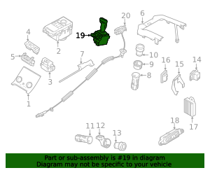 LR166791 - Automatic Transmission Shift Lever AutoNationParts.com