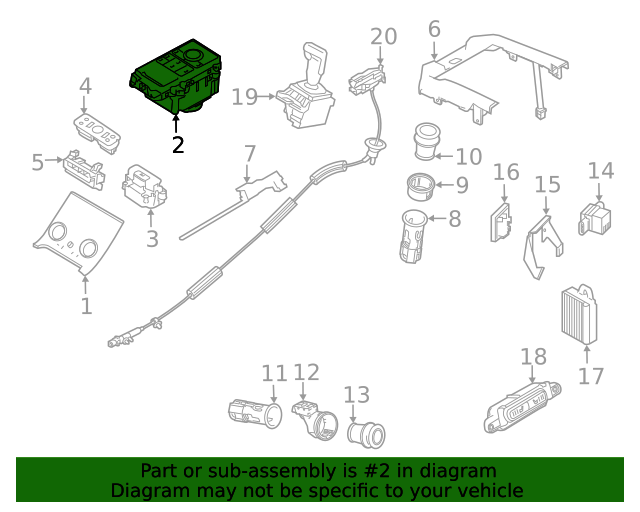 Genuine OEM Turn Signal Switch Part# LR125105 Fits 2019-2022 Land Rover ...