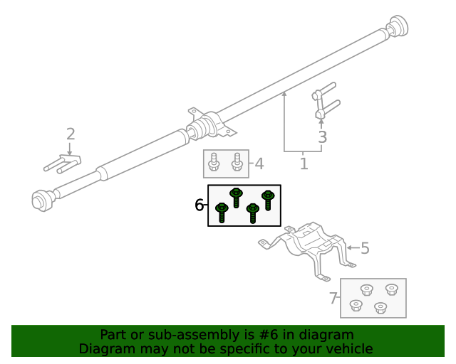 2015-2020 Ford Edge Support Bracket Bolt -W719097-S442 | TascaParts.com
