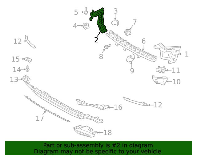 2019-2022 Volvo Side Bracket 31455998 | TascaParts.com
