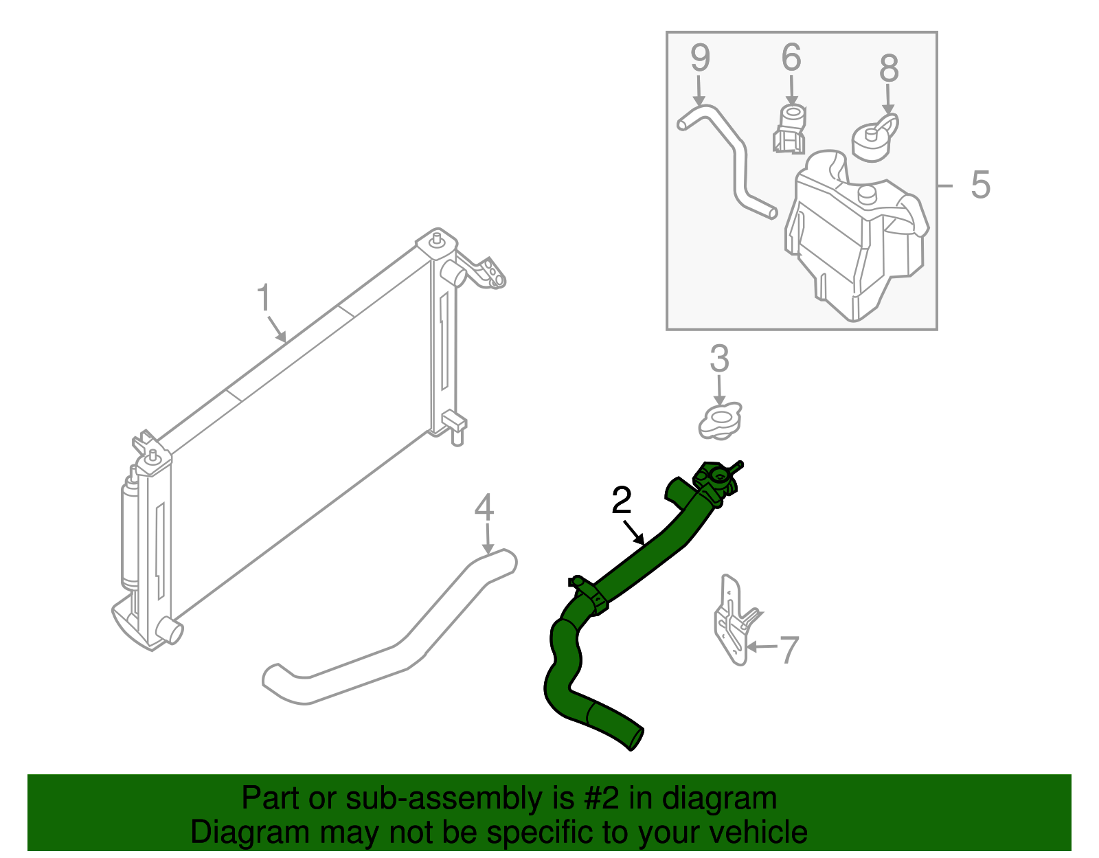 21501-9HA0A - 2007-2013 Nissan Altima - Upper Hose | Anicra Nissan Parts