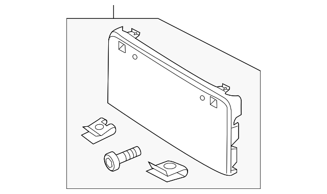 8V5-807-287-1QP - License Plate Bracket 2015-2016 Audi ...