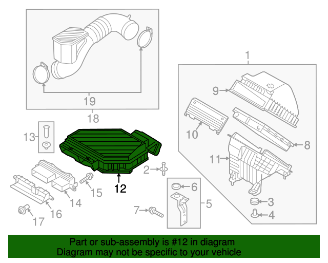 2016-2021 Hyundai Tucson Air Inlet 28210-D3200 | OEM Parts Online