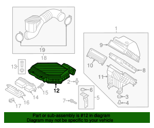 2016-2021 Hyundai Tucson Air Inlet 28210-D3200 | OEM Parts Online