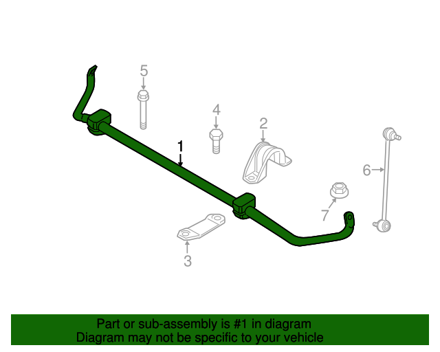 Genuine BMW 31-35-6-786-407 | Stabilizer Bar | FREE Shipping on Most ...