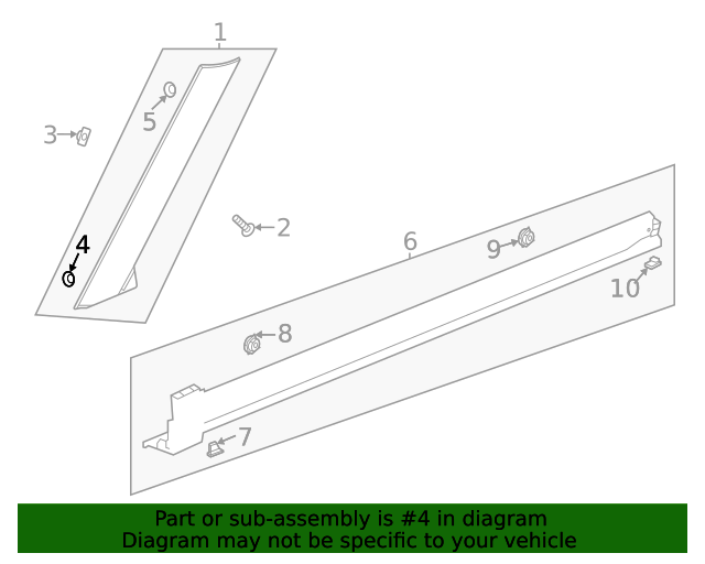 2019-2023 Chevrolet Applique Retainer 11602959 GM | GMPartsDirect.com