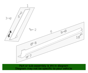 2019-2023 Chevrolet Applique Retainer 11602959 GM | GMPartsDirect.com