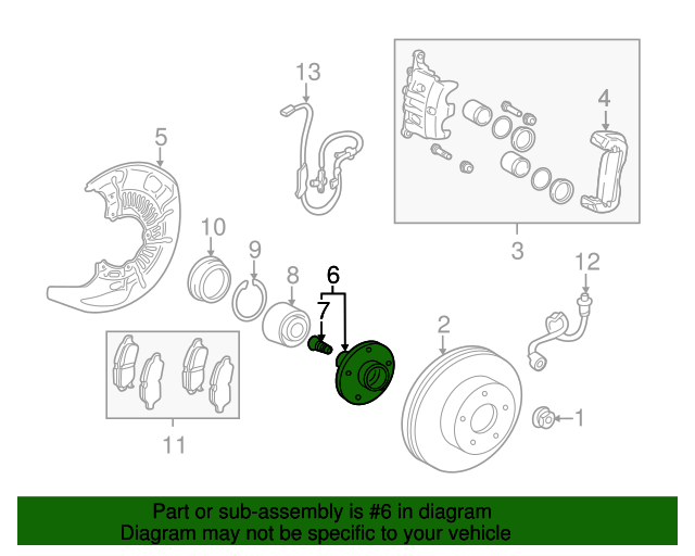 43502-08030 - Wheel Hub 2011-2020 Toyota Sienna | AutoNationParts.com