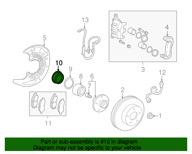 43246-48011 - Dust Cover - 2008-2020 Toyota | OEM Genuine Toyota Parts
