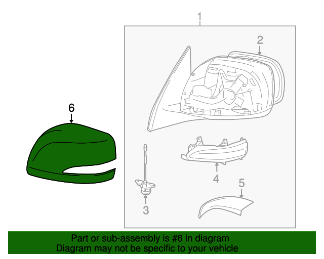 87915-60060-B3 - Door Mirror Cover 2010-2019 Lexus GX460 ...