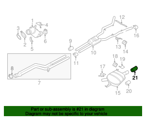 18-30-7-594-919 - Tailpipe tip, chrome 2010-2017 BMW | AutoNation Parts