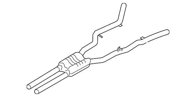Genuine BMW 18-30-7-646-931 | Center Pipe | FREE Shipping on Most ...