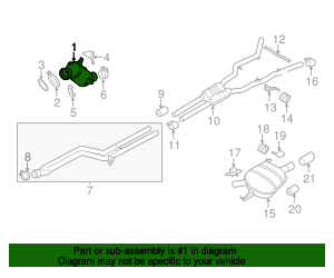 18-32-7-645-242 - Catalytic Converter - 2011-2016 BMW | BMWPartsHub