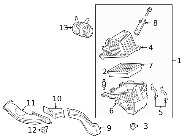 2019-2023 Ford Transit Connect Mass Air Flow Sensor J1BZ-12B579-A ...