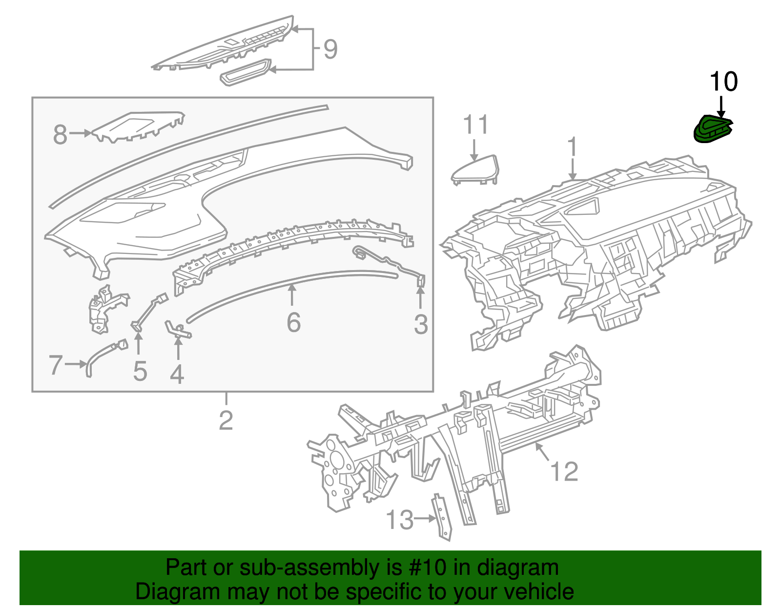 26210416 - Very Dark Atmosphere Passenger Side Window Defogger Outlet ...