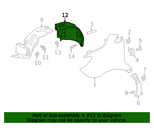 9076845605 - Rear Fender Liner 2019-2024 Mercedes-Benz | Mercedes-Benz ...