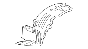 907-684-27-02 - Ft Fender Liner 2019-2024 Mercedes-Benz | Mercedes-Benz ...